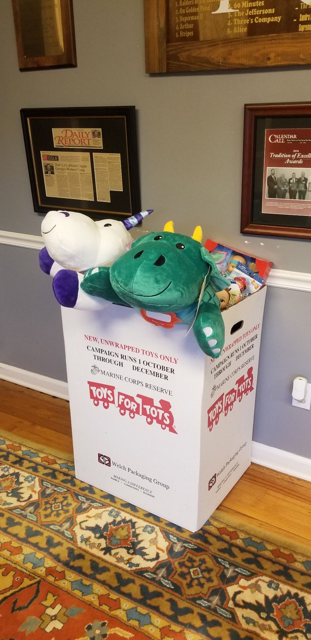2020 Albany Toys for Tots Drive | Underwood Law LLC